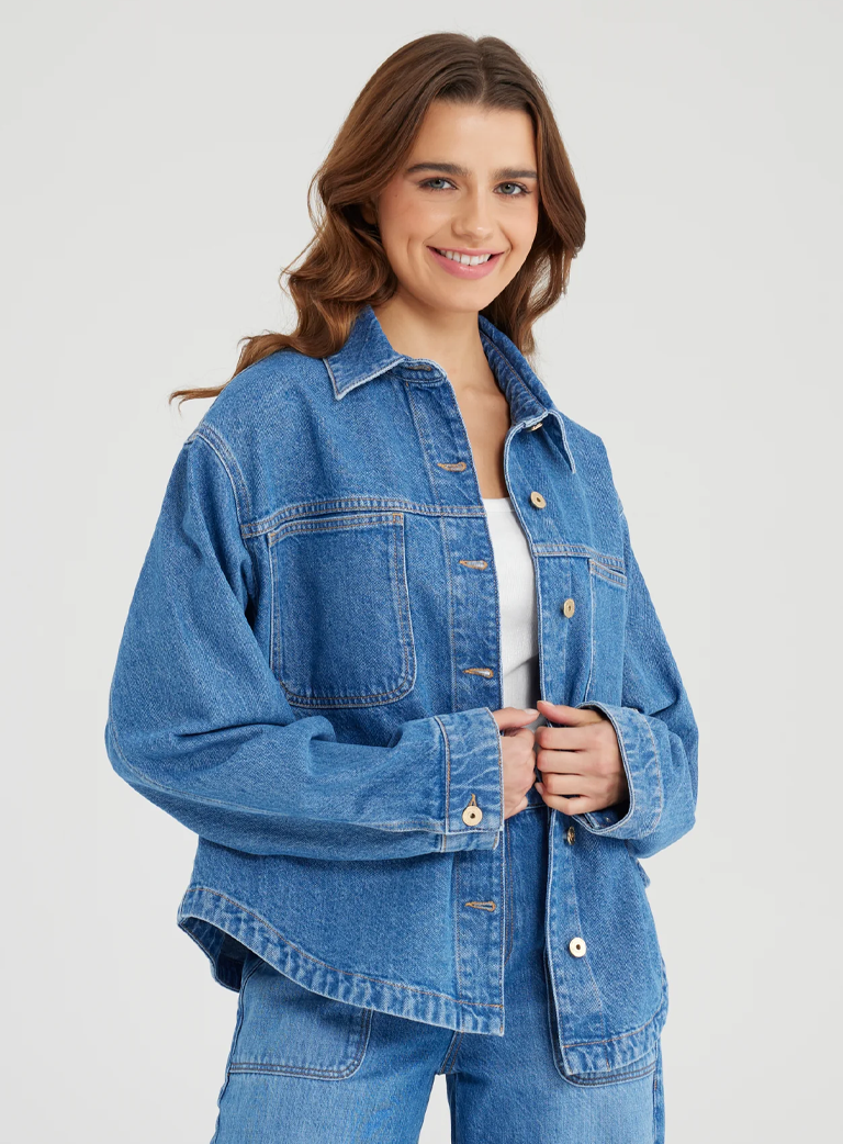 COJ Denim Jacket Tamara Tamara/medium blue • Dirk de Wit Mode