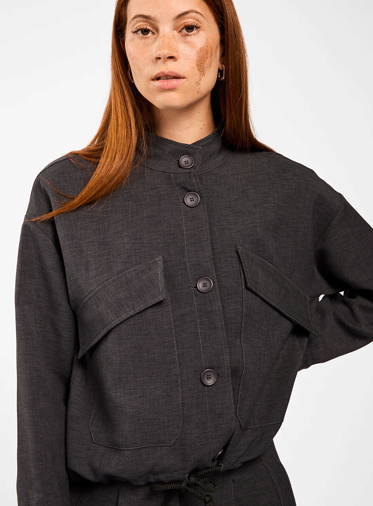 Aaiko Jacket Lorena LORENA PES 567/0 163915 NICKLE GREY • Dirk de Wit Mode