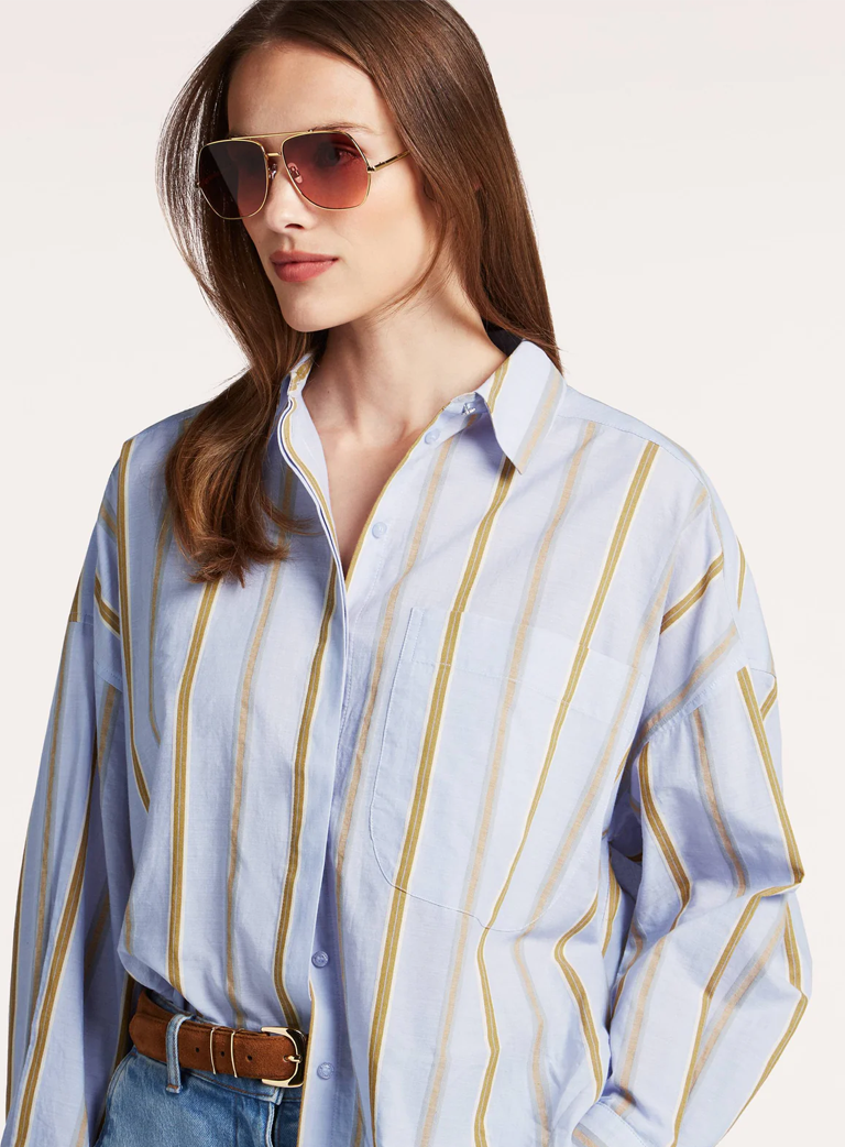 Beaumont Blouse Deborah BC47620261/5470 heavenly blue • Dirk de Wit Mode