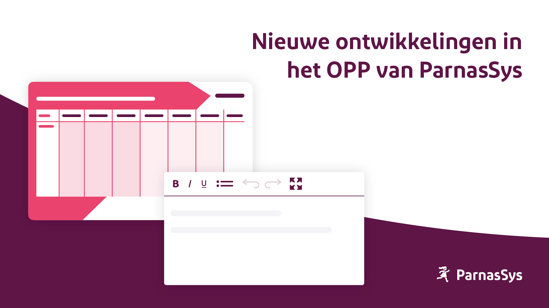 Nieuwe ontwikkelingen in het Ontwikkelingsperspectief (OPP) - ParnasSys