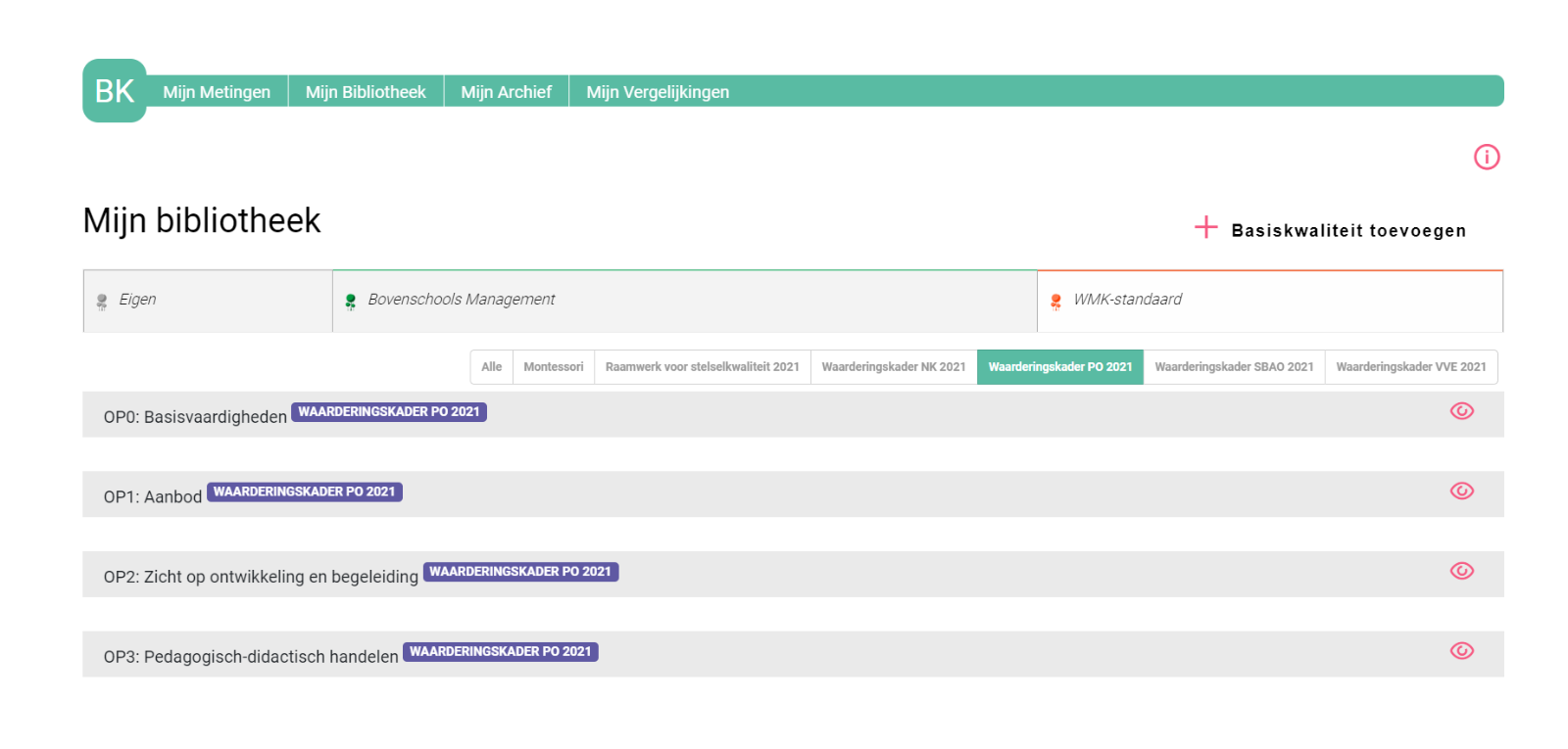 WMK: Basisvaardigheden, bibliotheek en vragenlijsten - ParnasSys